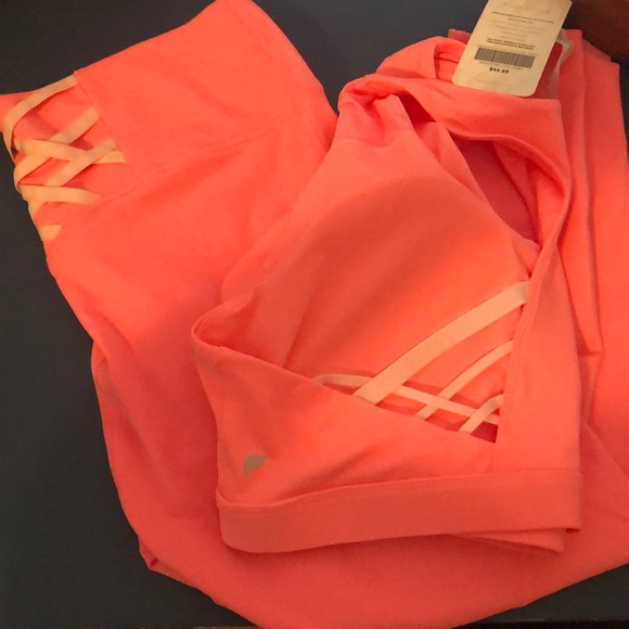 Fabletics | Pants & Jumpsuits | Copy Fabletics Neon Pink Workout Bra ...